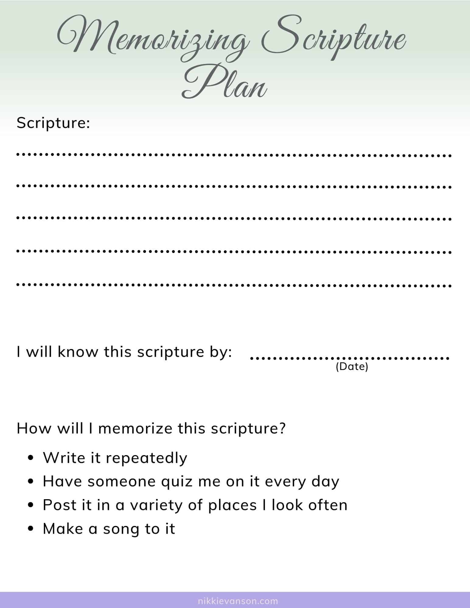 Memorizing Scripture When You Feel Weak - Nikki Evanson