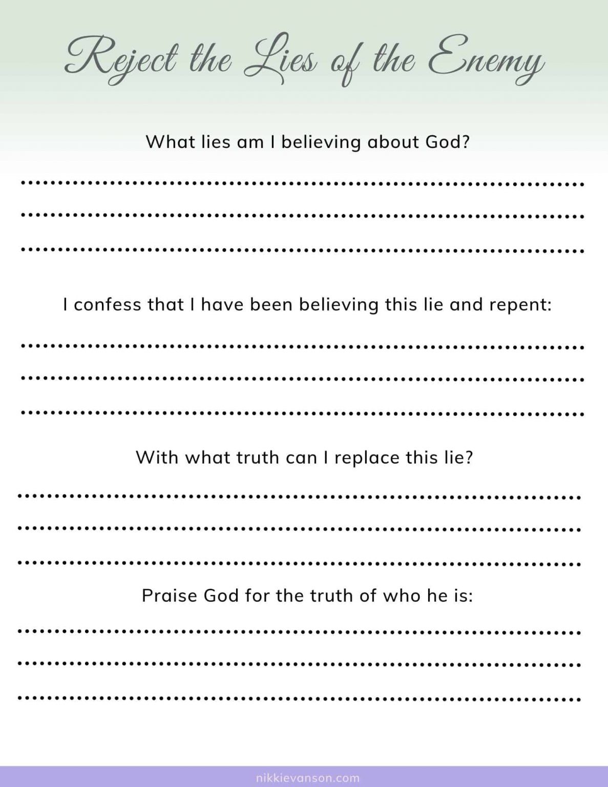 5 Lies We Believe About God - Nikki Evanson