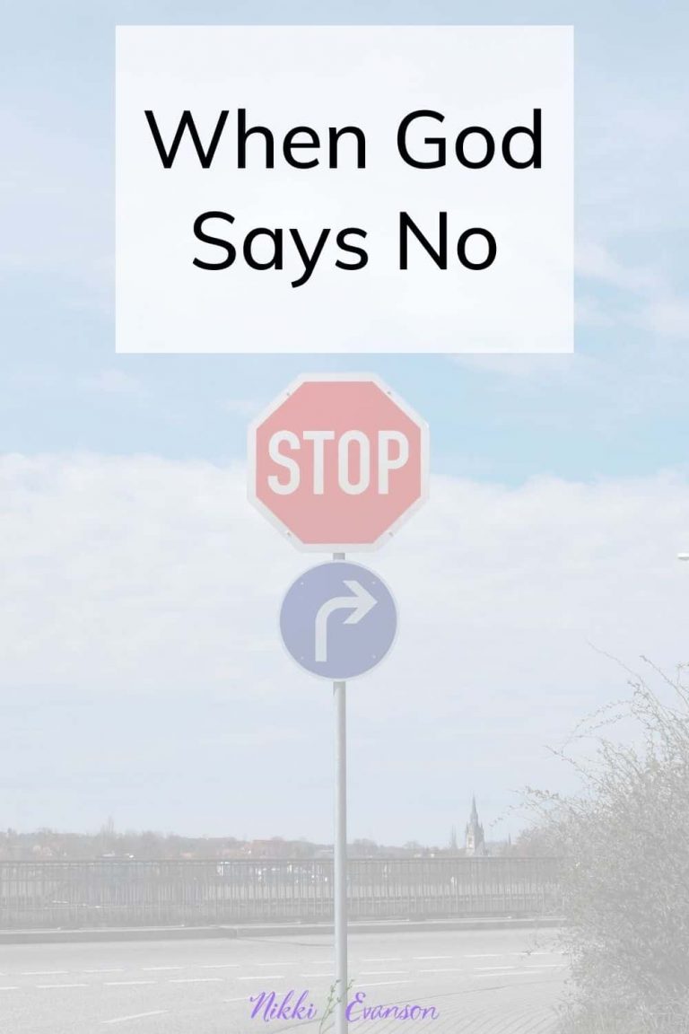 When God Says No - Nikki Evanson