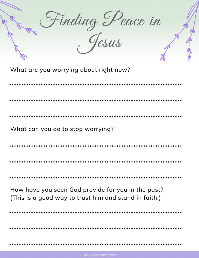 Finding Peace: What Jesus Said About Worry - Nikki Evanson